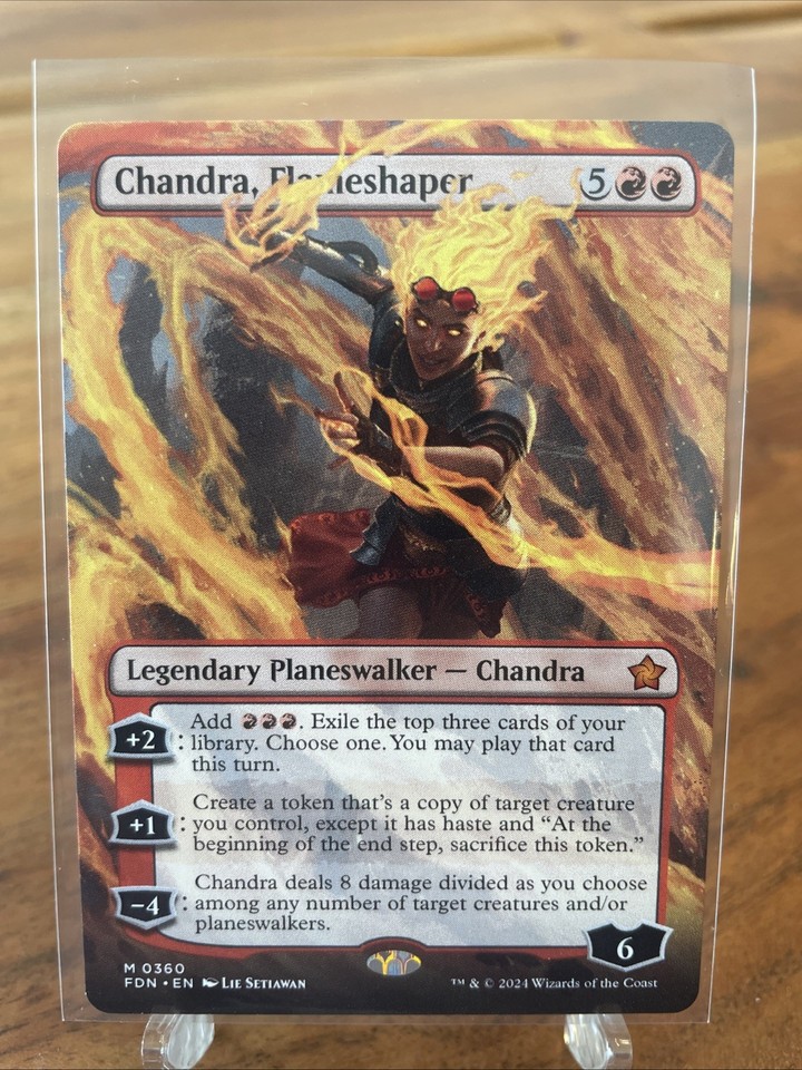 MTG Chandra, Flameshaper - Borderless Mythic Regular Rare - Foundations ...