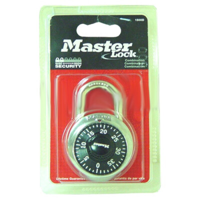 Master Lock Padlock 1500D Dial Keyless Combination Anti-Theft US ...
