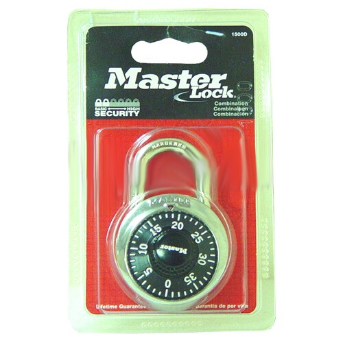 Master Lock Padlock 1500D Dial Keyless Combination Anti-Theft US ...