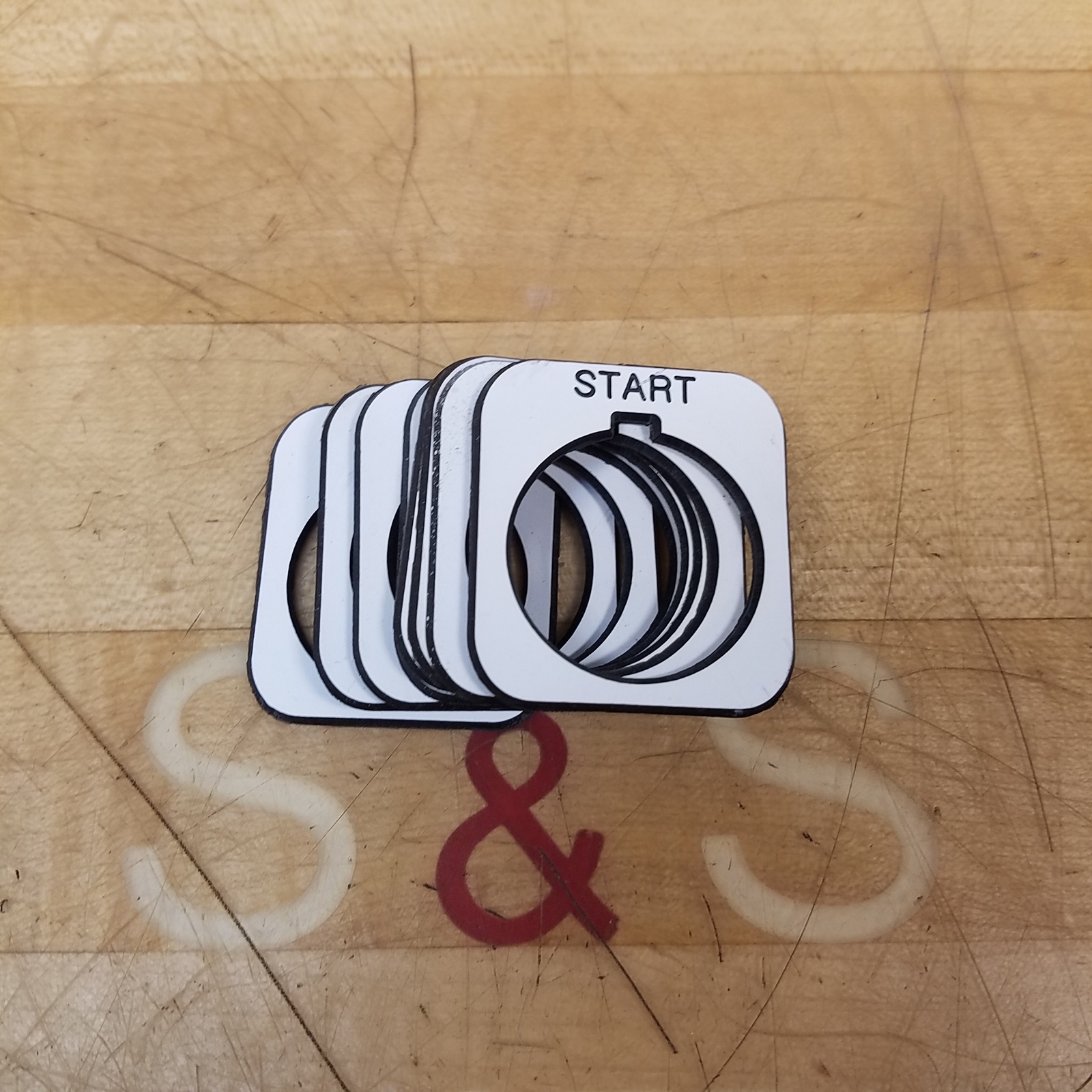 30 mm Start Button Plate/ Legend Plate, Plastic - USED | eBay