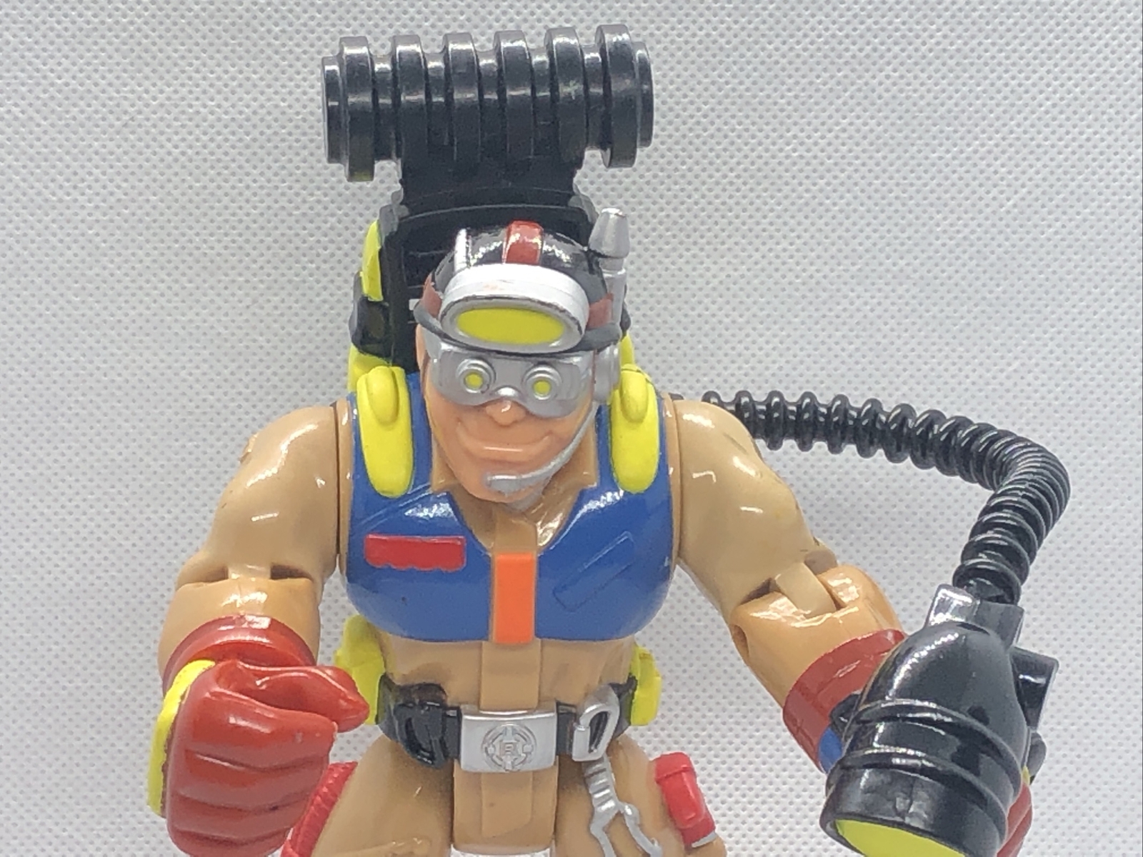 Fisher Price Rescue Heroes Rock Miner w/ Backpack Action Figure Mattel ...