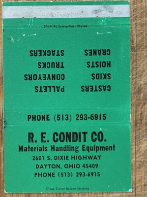MATCHCOVER Dayton Ohio RE Condit Materials Handling Equipment | eBay