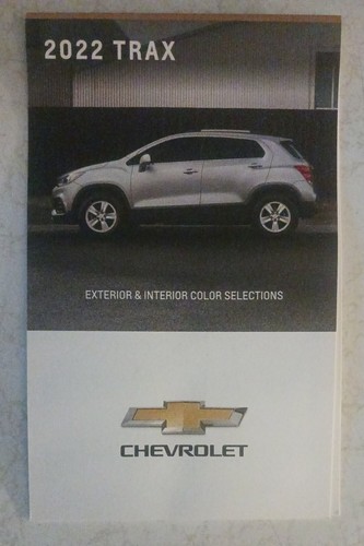 2022 CHEVROLET TRAX DEALERSHIP EXTERIOR COLOR PAINT CHART NEW | eBay
