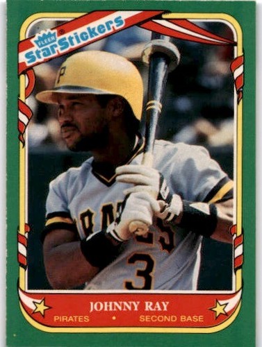 JOHNNY RAY 1987 Fleer Star Stickers #97 Pittsburgh Pirates | eBay