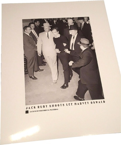 JACK RUBY shoots Lee Harvey Oswald, HISTORICAL MATERIAL swatch JFK ...