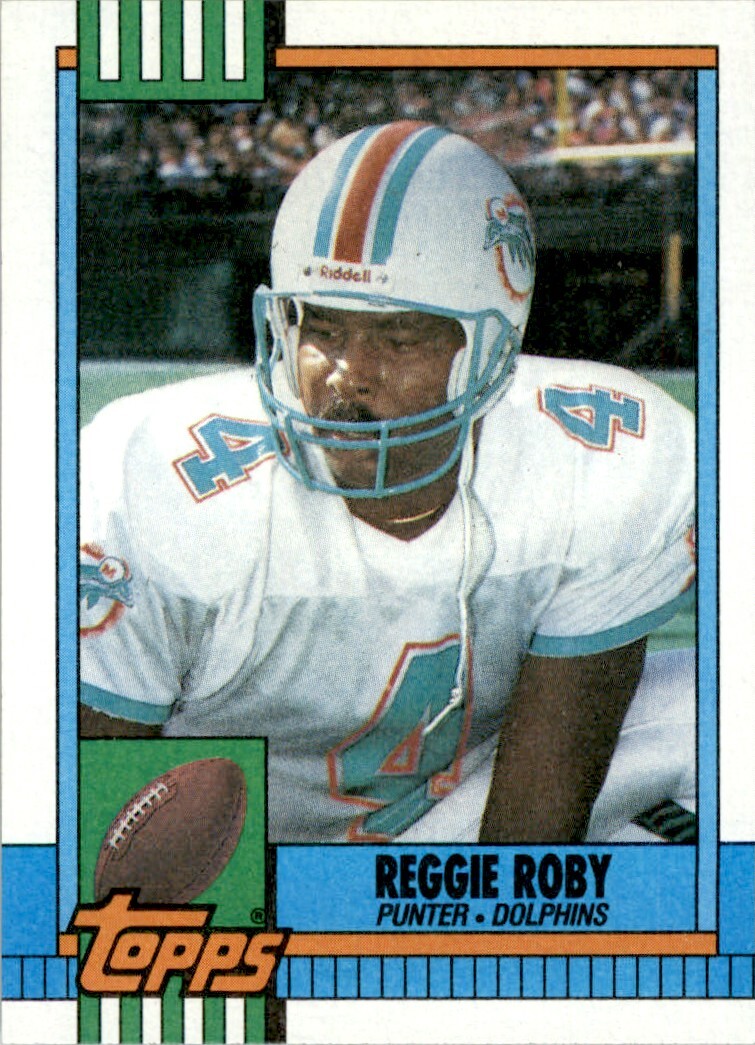 1990 Topps Reggie Roby Miami Dolphins #325 Football Card | eBay