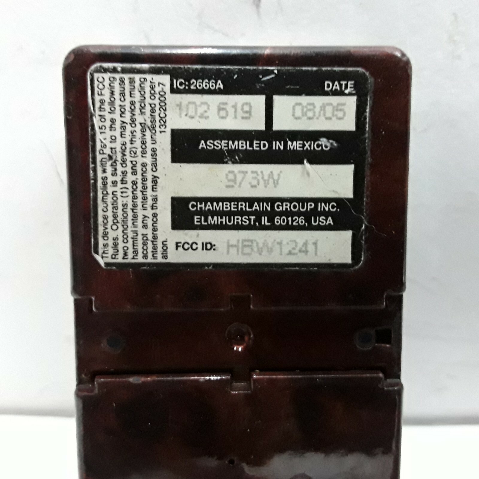 Chamberlain LiftMaster 3-button garage door & gate remote 973LM 953CB ...