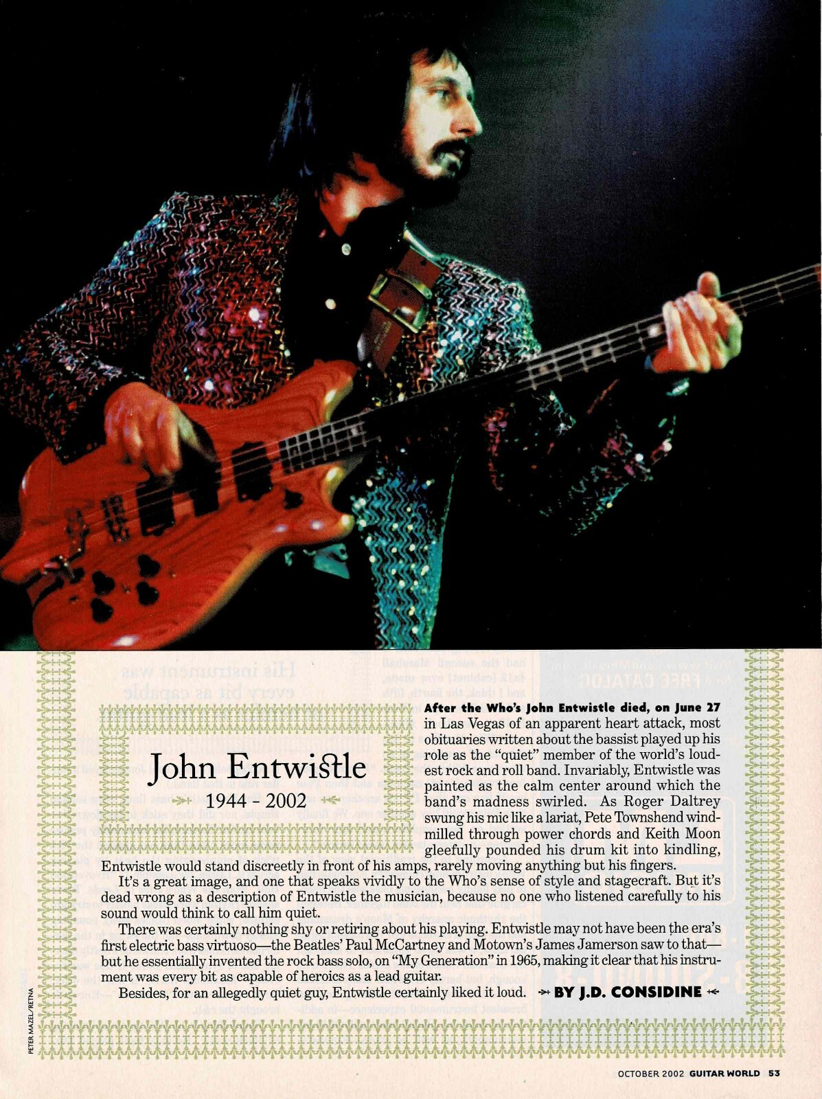 John Entwistle 2002
