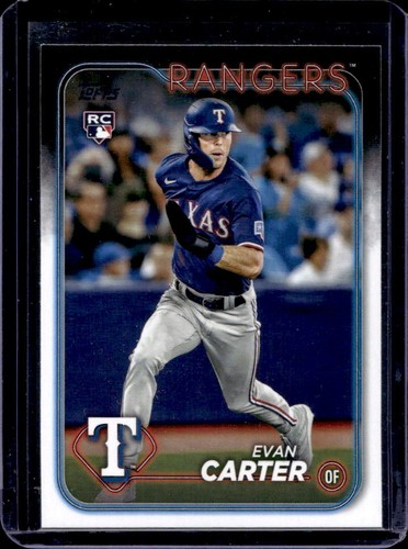 2024 Topps Evan Carter RC Rookie #280 Rangers | eBay