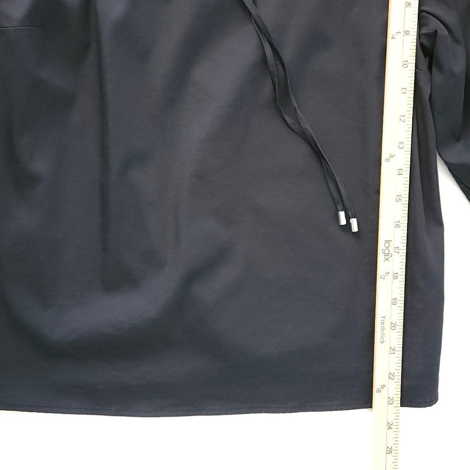 Elizabeth and James for Kohl's Womens M Black Smocked Square Neck Tie ...