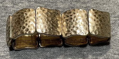 Gold Stretchy Bracelet Womens Minimalistic Style Prop Jewelry Vintage ...