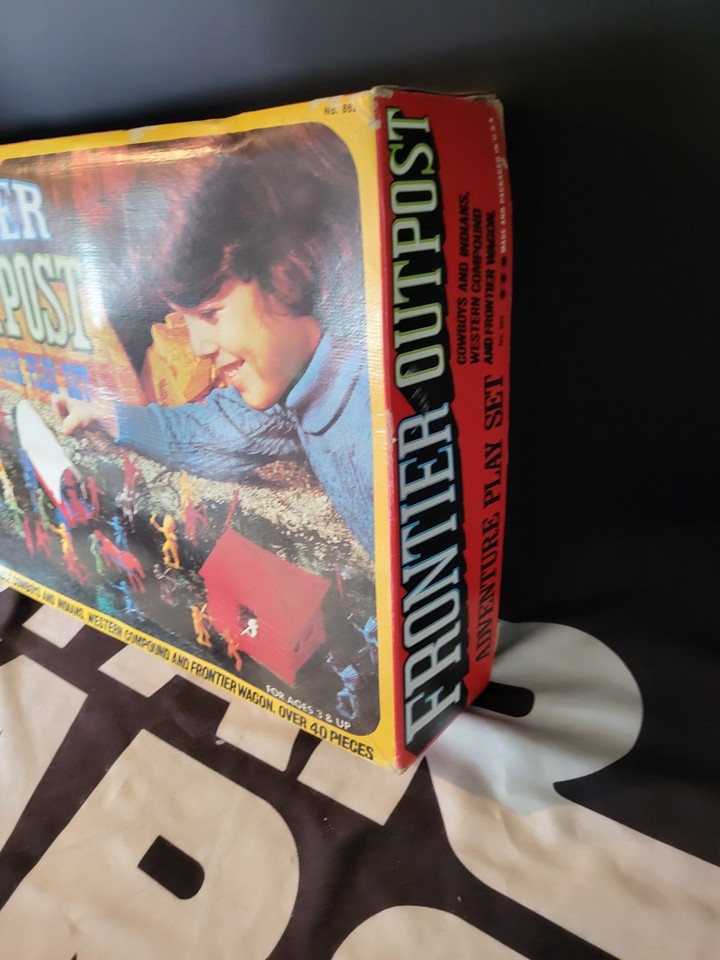 Frontier Outpost Adventure Playset 1970s HG TOYS Vintage COMPLETE w Box ...