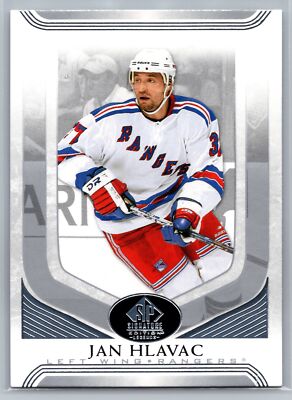 2020-21 SP Signature Edition Legends #238 Jan Hlavac New York Rangers ...