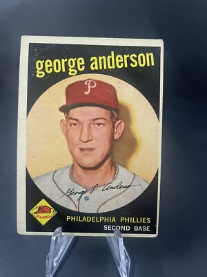 1959 Topps Baseball Sparky Anderson George Anderson #338 Rookie RC HOF ...