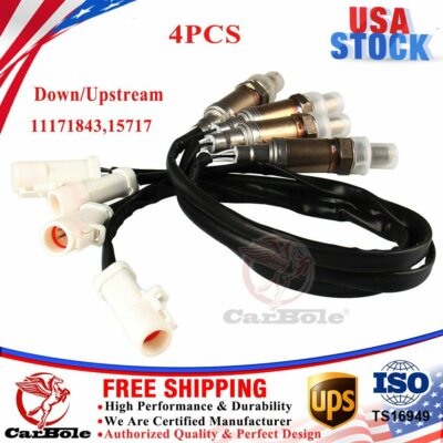 4 Pack Oxygen O2 Sensor Down/Upstream for Ford F150 2004 2005 2006 ...