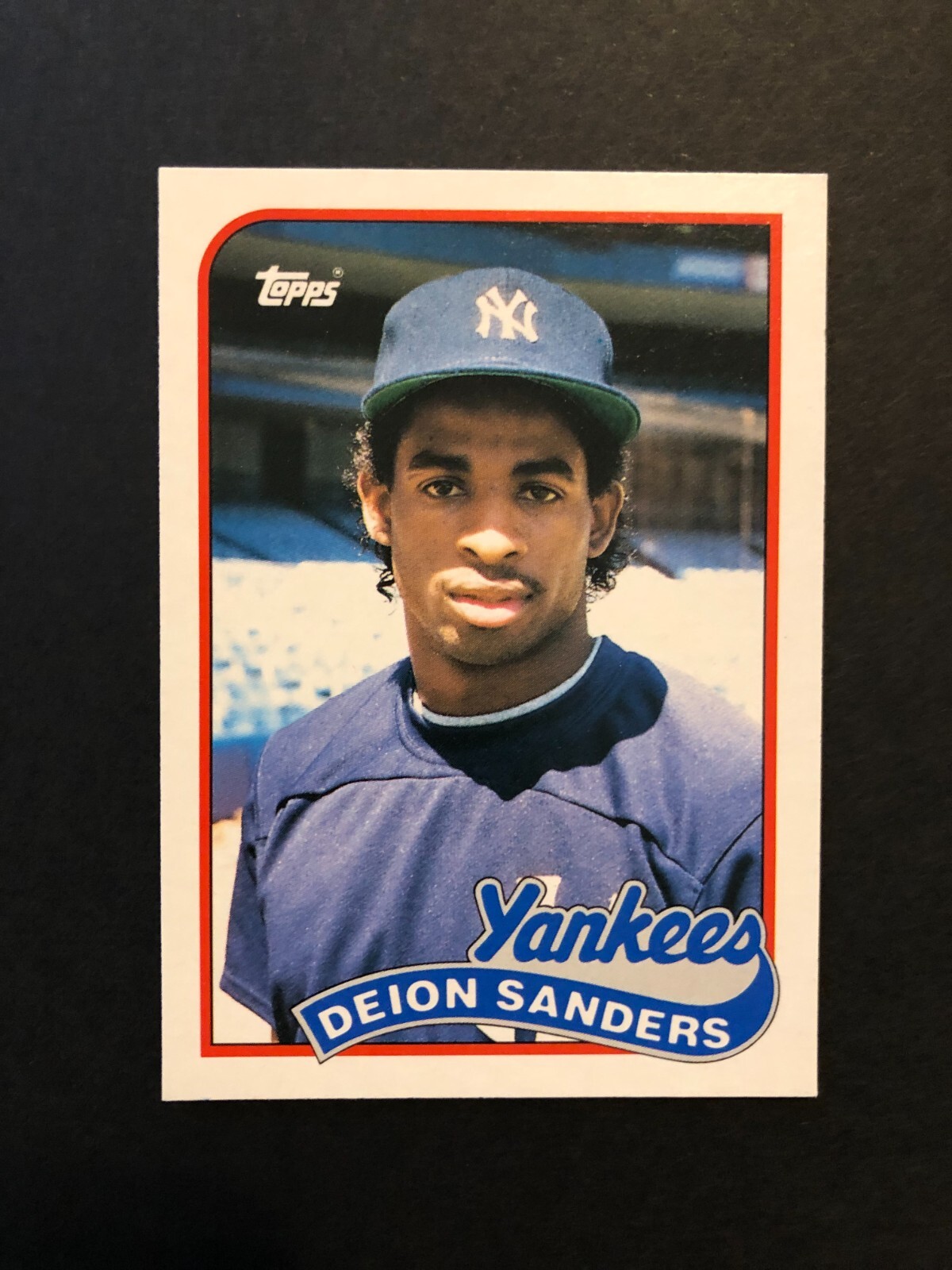 TOPPS TRADED BASEBALL CARD 110T DEION SANDERS 1989 NEW YORK YANKEES MLB ...