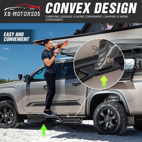 Running Boards Side Rails Nerf Bar For 24-2025 Toyota Tacoma Double Cab ...