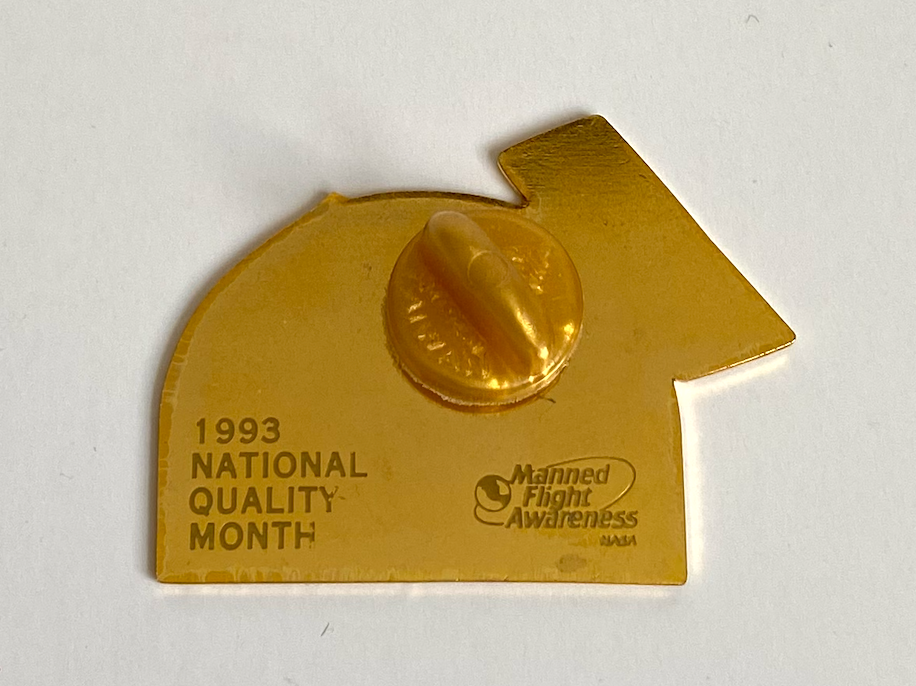 1993 Vintage NASA Reaching Toward the Future Rainbow Collectable Lapel ...