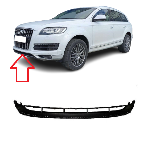 NEW FOR AUDI Q7 2009 - 2015 FRONT BUMPER LOWER CENTER GRILLE BLACK ...
