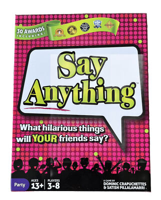SAY ANYTHING Party Game Ages 13+ Family Friends Board Game | eBay