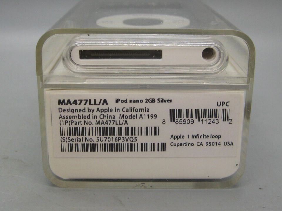 Apple iPod Nano A1199 2GB 2nd Generation Silver MA477LL/A New Sealed ...