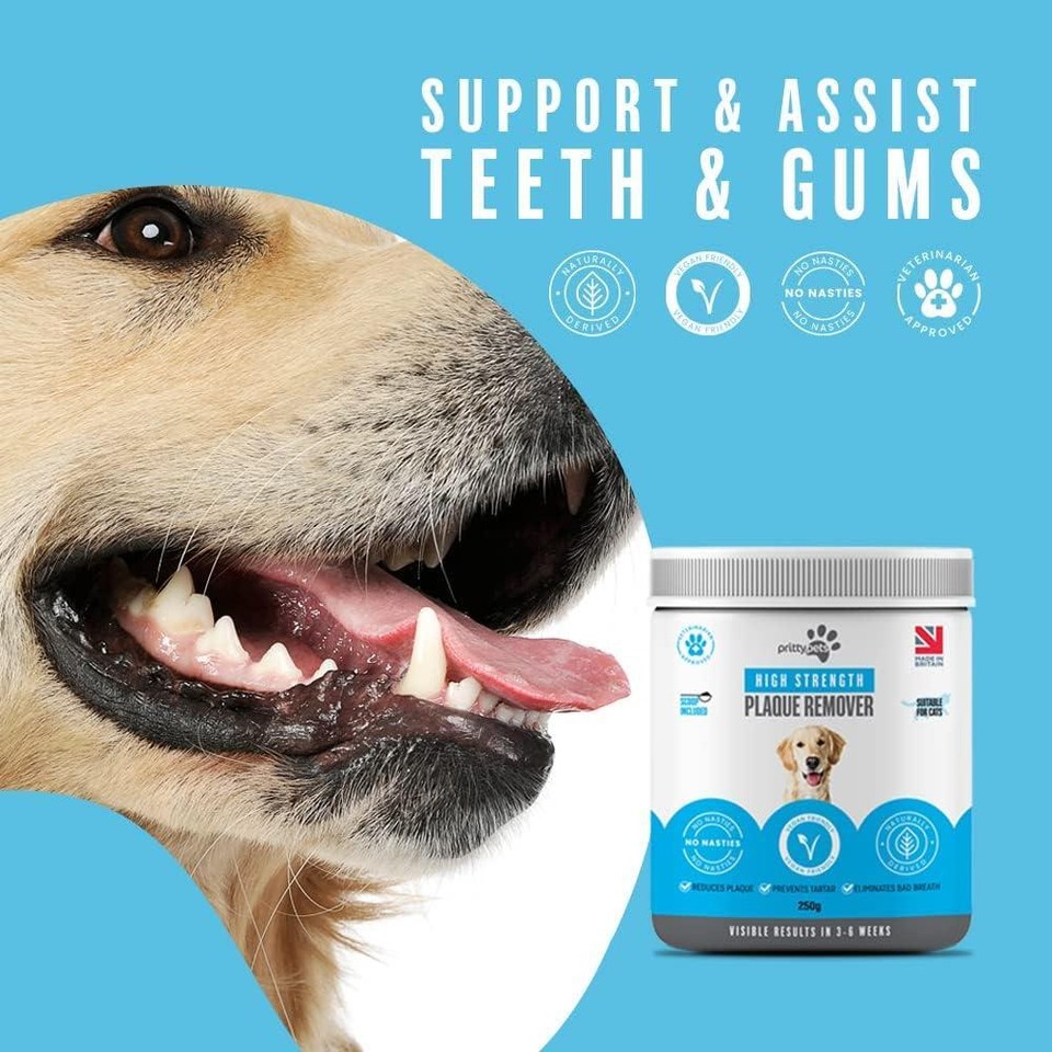 Pritty Pets - Plaque & Tartar Treatment for Dogs & Cats - Bad Breath ...