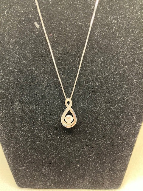 Kay Jewelers Infinity Dancing Sapphire Necklace Sterling Silver 18 ...