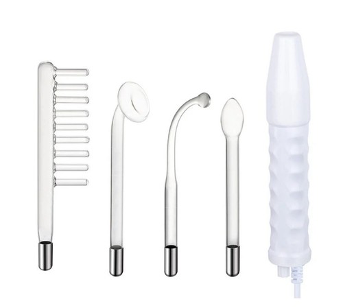 High Frequency Facial Wand - Uaike 4 in 1 Clear Portable Handheld High ...