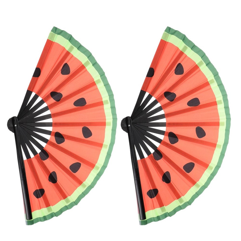 2 Pcs Handheld Fans Folding Dancing Party Dance Festival Decoration ...