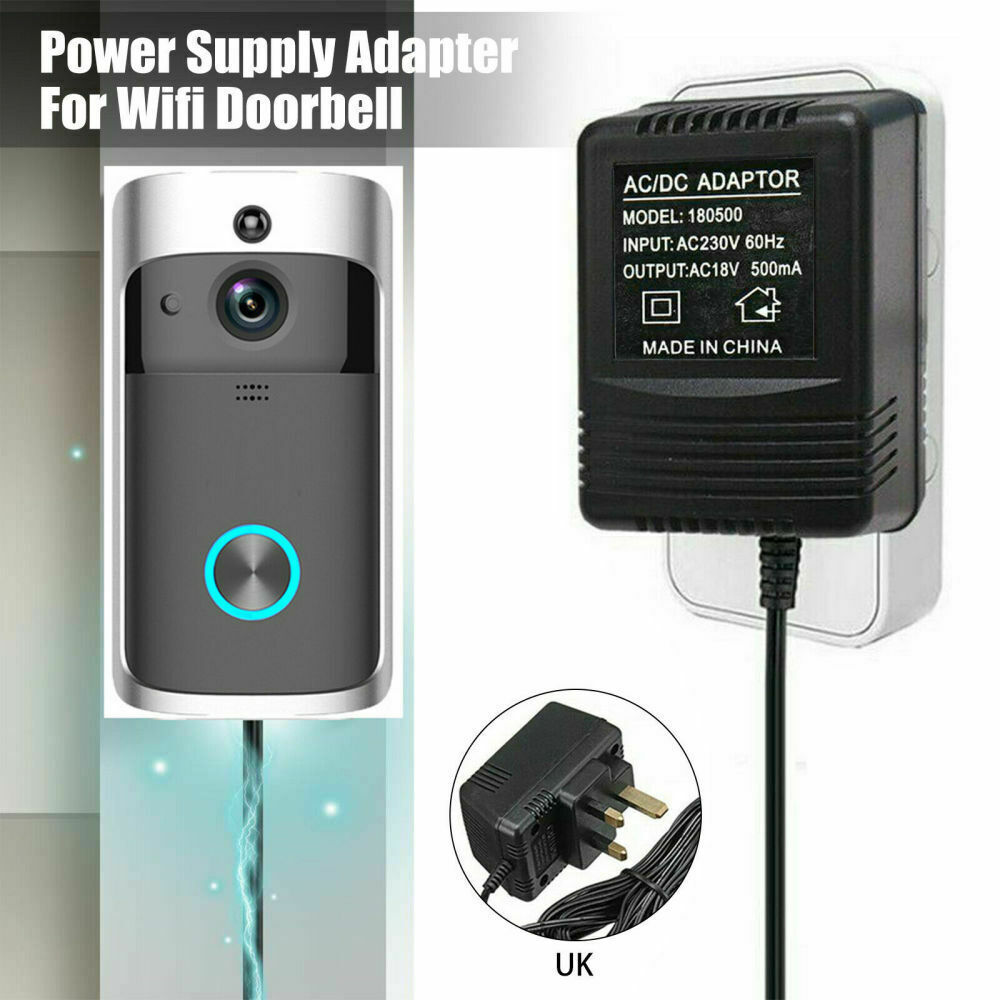 Video Ring Doorbell Door Bell Power Supply Adapter Transformer UK Plug ...