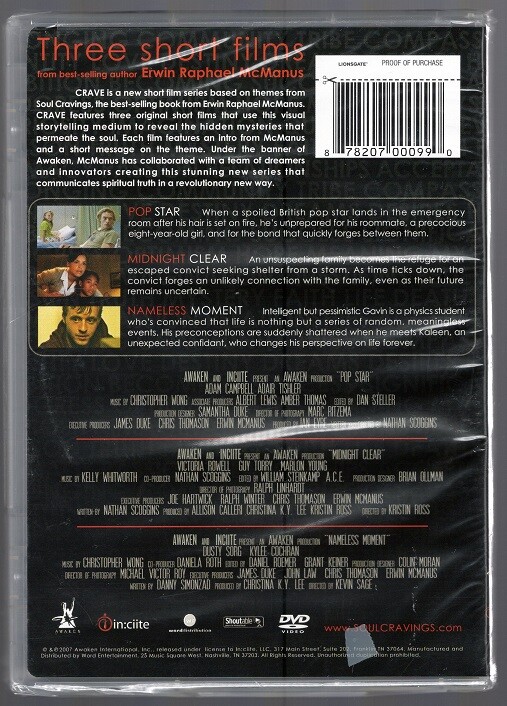 CRAVE Film Series 2008 DVD, NEW & Sealed 31398226703| eBay