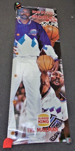 Utah Jazz KARL MALONE NBA Basketball Poster Growth chart Mailman | eBay