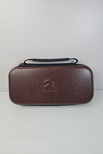 Atrix Storage Case - Nintendo Switch - Brown Leather Storage Carry Bag ...