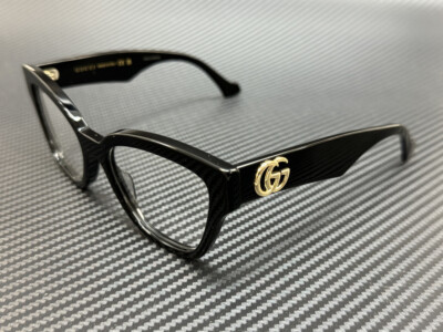GUCCI GG1424O 005 Black Women's Medium 54 mm Eyeglasses | eBay