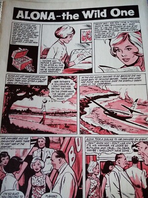 Mb05 Ephemera 1969 comic strip story alona the wild one | eBay