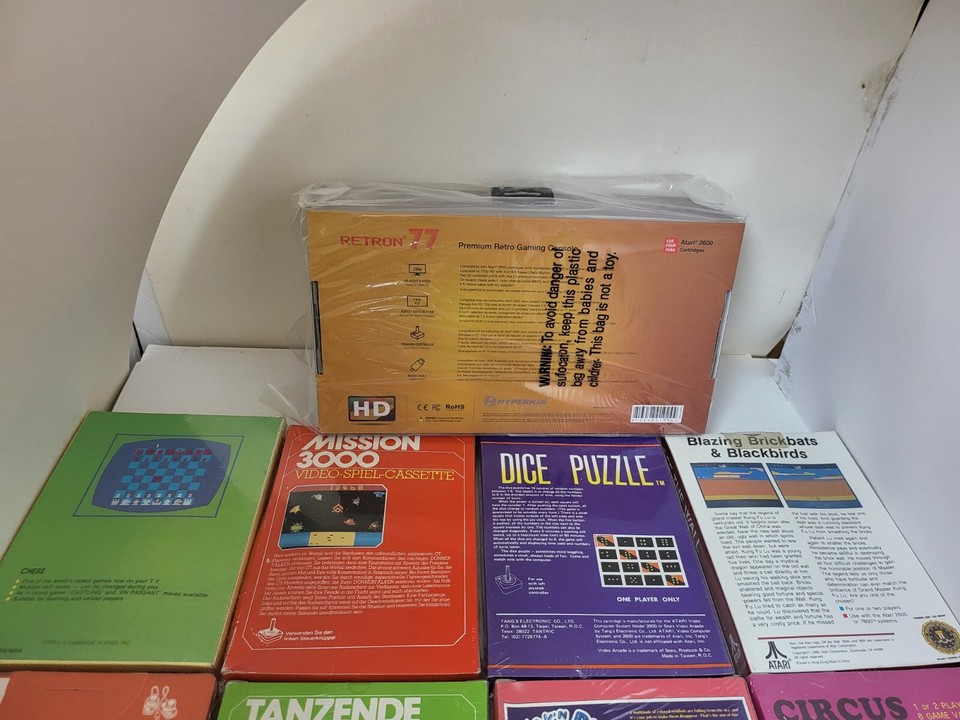 NEW Hyperkin Retron 77 System Plays Atari 2600 Cartridges + 12 NEW ...