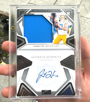 Justin Herbert Auto 2020 Panini Playbook Booklet RPA Rookie RC /149 ...