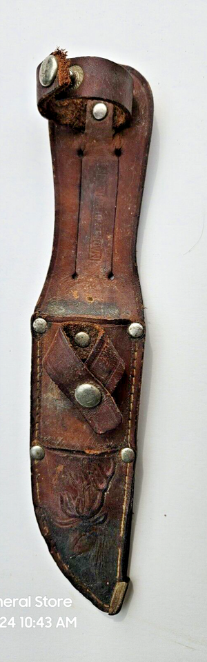 VINTAGE EDGEMARK 426 FIXED BLADE KNIFE WITH SHEATH SOLINGEN WESTERN ...