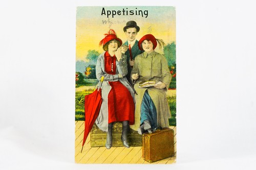 Antique Comedic Love Postcard Appetising Circa 1913 | eBay