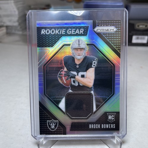 2024 Panini Prizm NFL Brock Bowers RC Jersey Patch Rookie Gear RG BBS ...