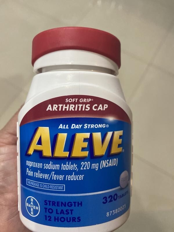 Aleve Naproxen Sodium 220 mg Arthritis Cap Pain Reliever 320 Tablets ...