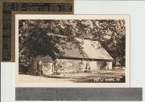 RPPC New Hope Pennsylvania Phillips Mill by Hayes PA Real Photo ...