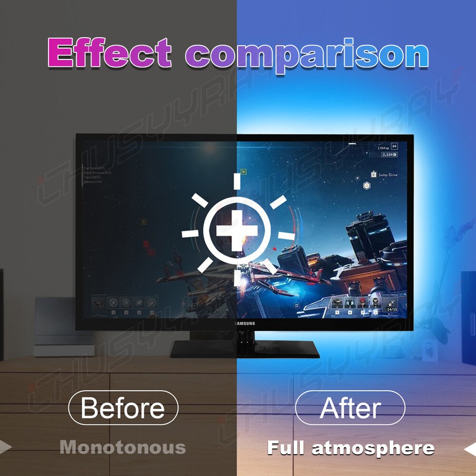 For Dometic 9100 Series Purple 3528 16FT RV Awning Camper Party LED ...