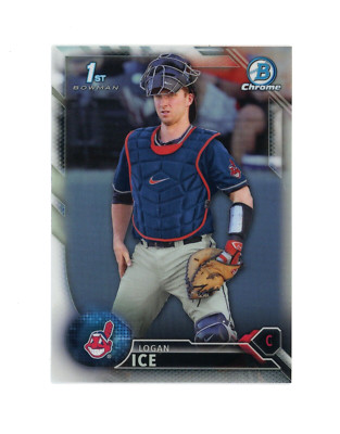 LOGAN ICE 2016 Bowman Chrome 1st Refractor Rc #BDC-9 Cleveland Indians ...
