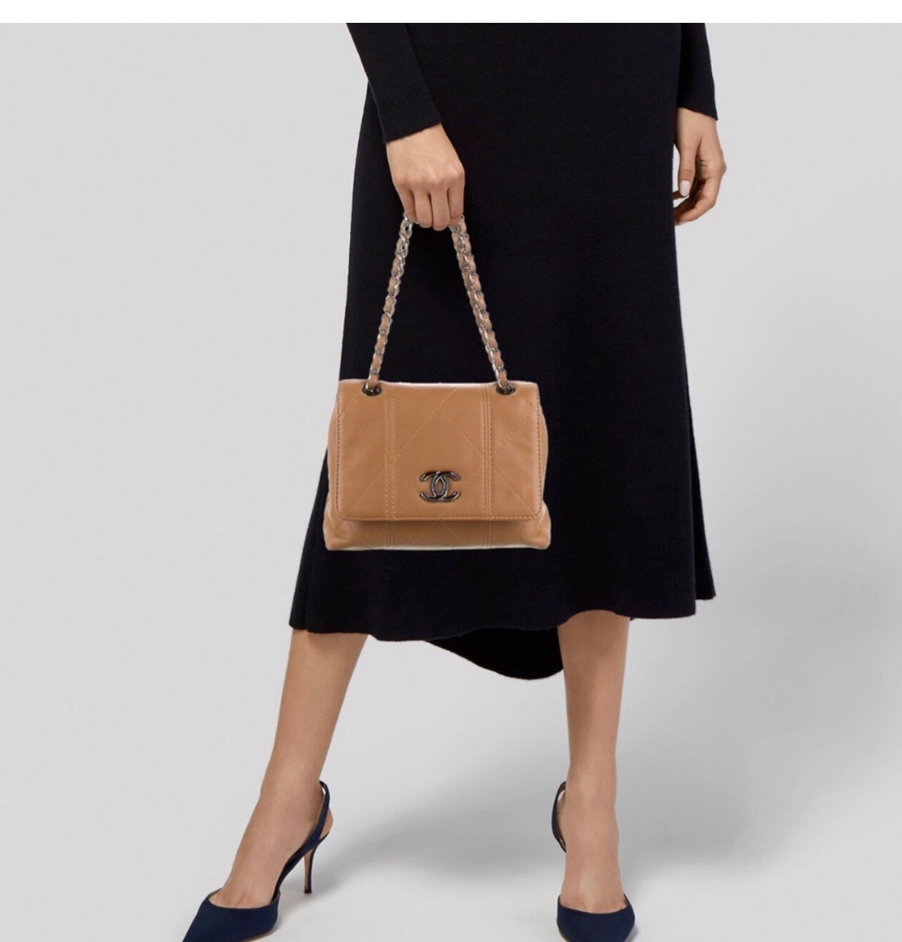 Authentic Chanel handbag lambskin - Gem