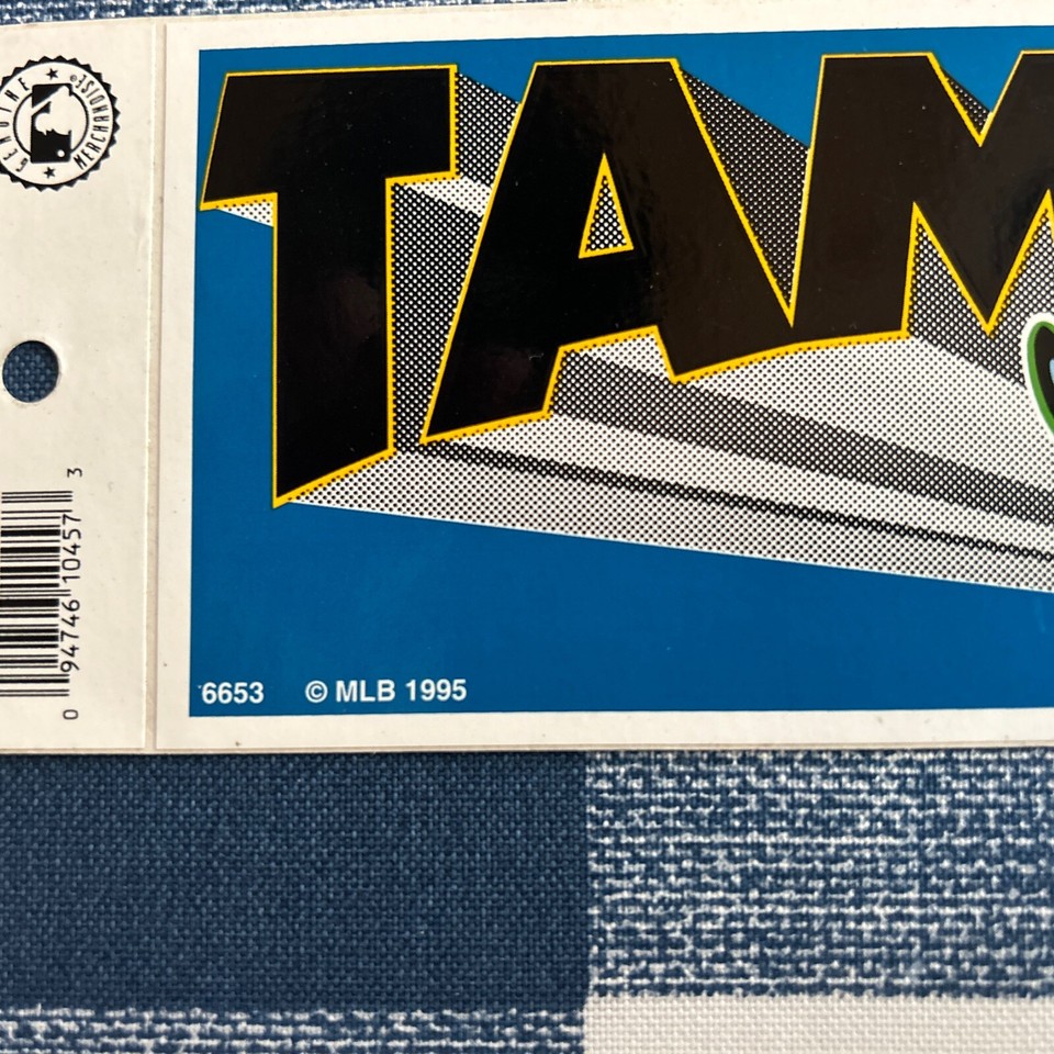 Tampa Bay RAYS Bumper Stickers MLB Rare Dated 1995 When Franchise Was ...