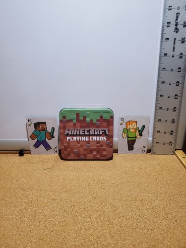 Minecraft Playing Cards Collector Storage Tin Standard Deck in OPENED ...