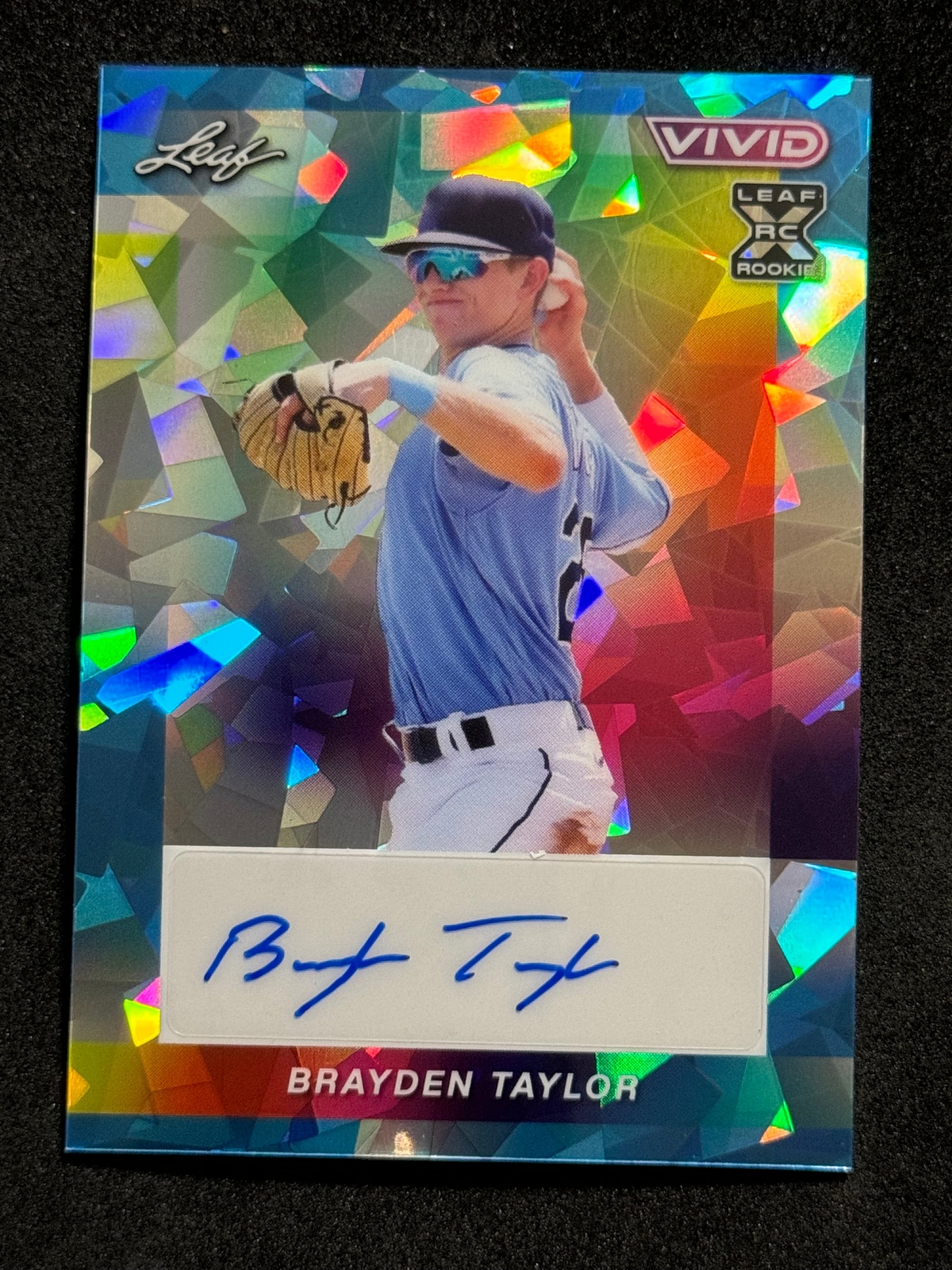 2023 Leaf Vivid Baseball Auto Teal Crystal Brayden Taylor XRC 1/1 | eBay