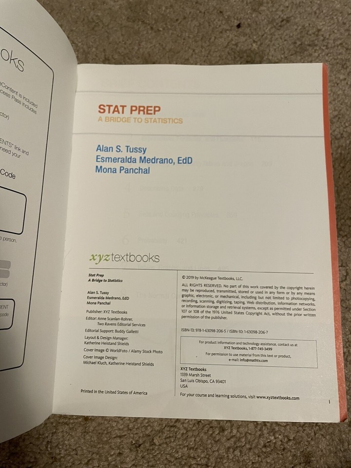 Stat Prep: a Bridge to Statistics : A Bridge to Statistics by Esmeralda ...