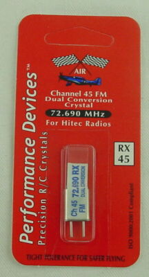 72Mhz Channel 45 Dual Conversion FM Receiver Crystal for Hitec Radios ...